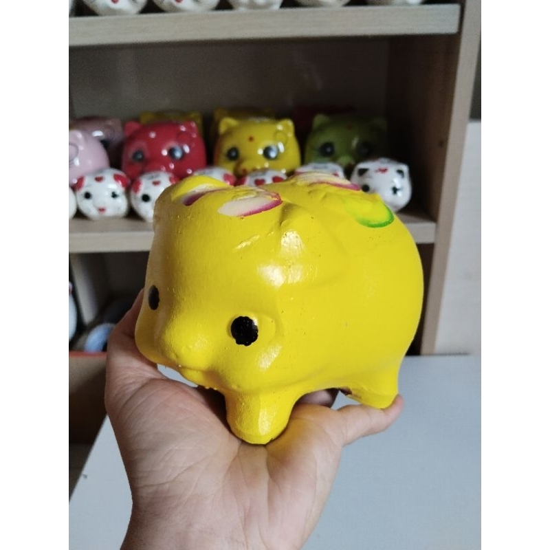 Heo đất/ lợn đất để tiền tiết kiệm, heo đất mini cho các bé (giao màu ...