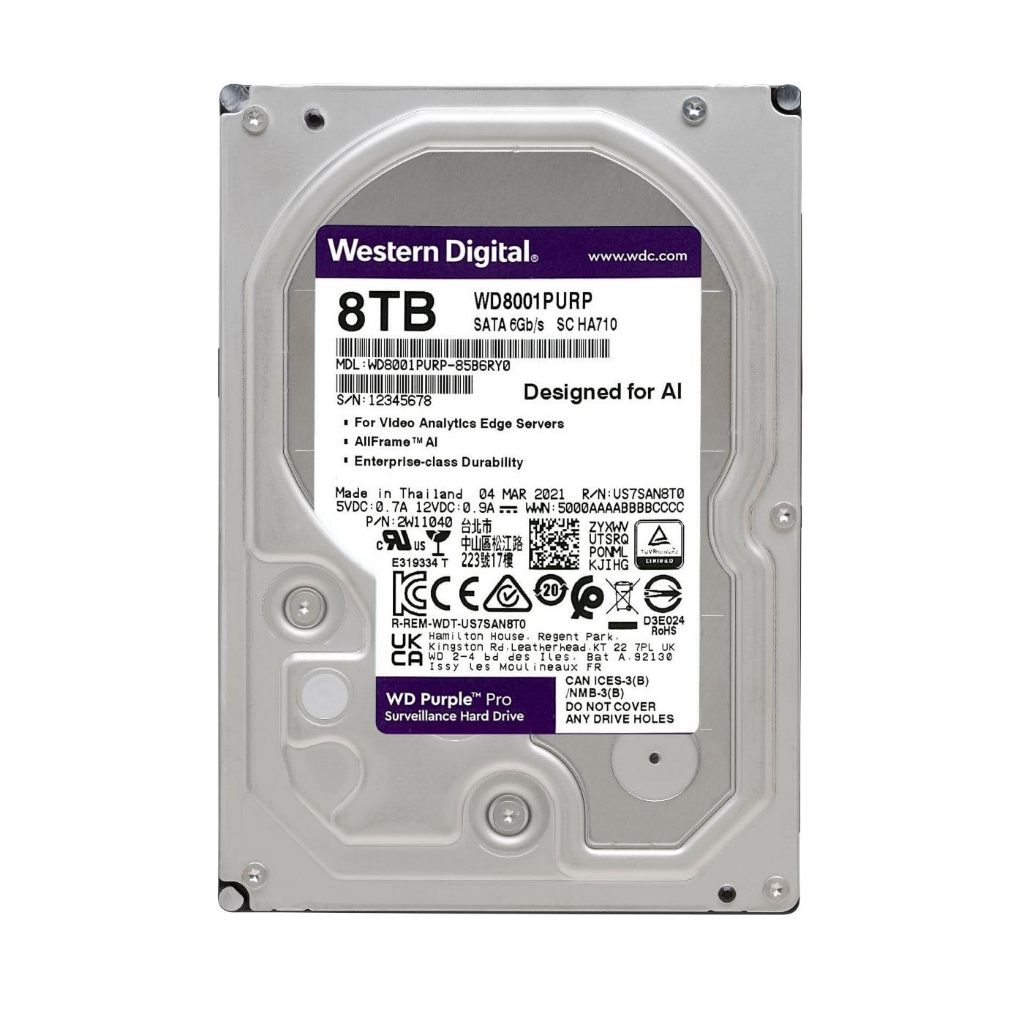 Ổ Cứng HDD WD Purple Pro SATA 3 8TB / 10TB 3.5 inch - BẢO HÀNH 3 NĂM ...