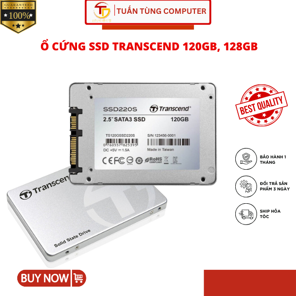 Ổ cứng Ssd transcend 128gb Bảo hành 1 Tháng - Phụ kiện máy tính hàng ...