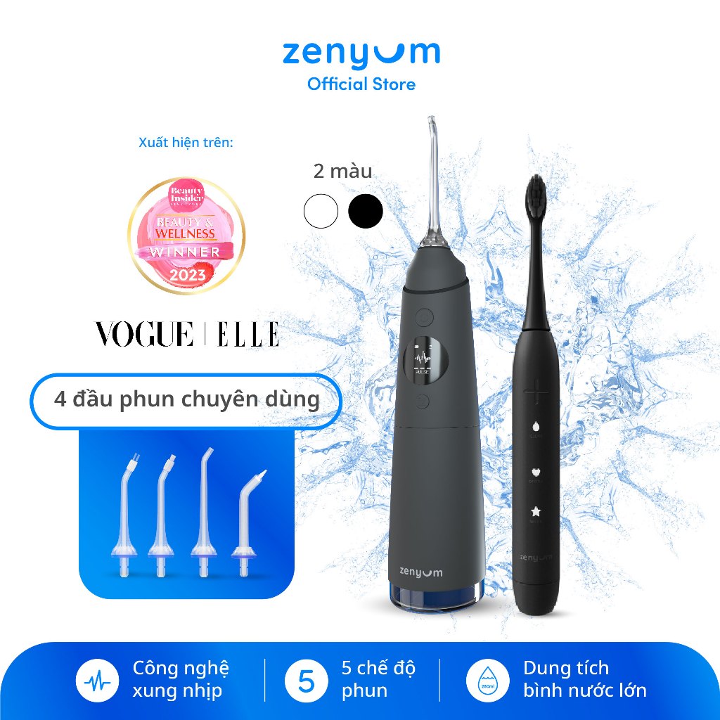 Combo 1 Máy Tăm Nước Zenyum Pro và 1 Bàn Chải Điện Zenyum Sonic ...