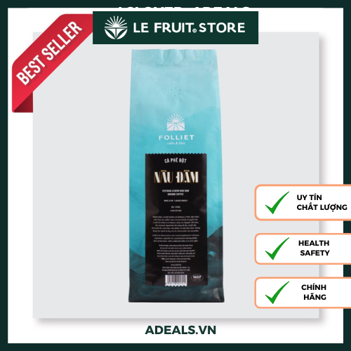 ( CHÍNH HÃNG ) Cà phê NÂU ĐẬM Folliet #1KG (cafe pha phin truyền thống ...