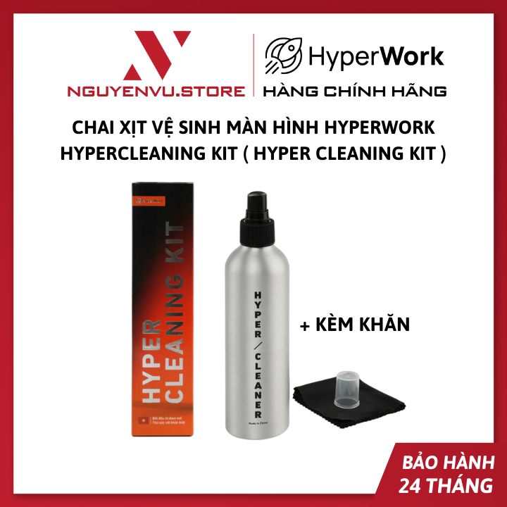Chai xịt vệ sinh màn hình HyperWork HyperCleaning Kit C02 ( Hyper ...