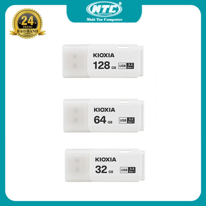 USB 3.2 KIOXIA U301 32GB / 64GB / 128GB made in japan (Trắng) | Shopee Việt Nam