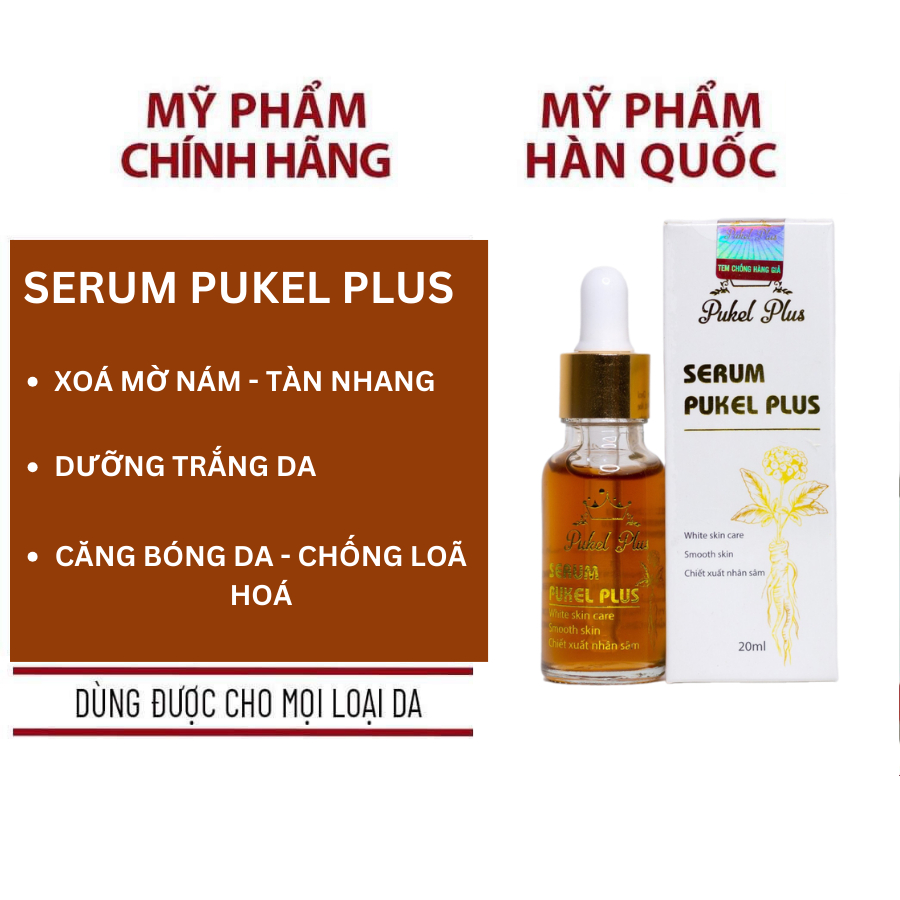 Serum Pukel Plus - XOÁ NÁM, TÀN NHANG, DƯỠNG TRẮNG HỒNG, CHỐNG LÃO HOÁ ...