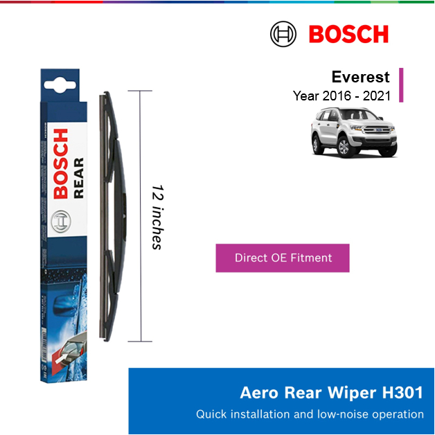 GẠT MƯA SAU BOSCH H301 12": FORD EVEREST 2.2 ĐỜI XE 2016 ĐẾN 2021 ...