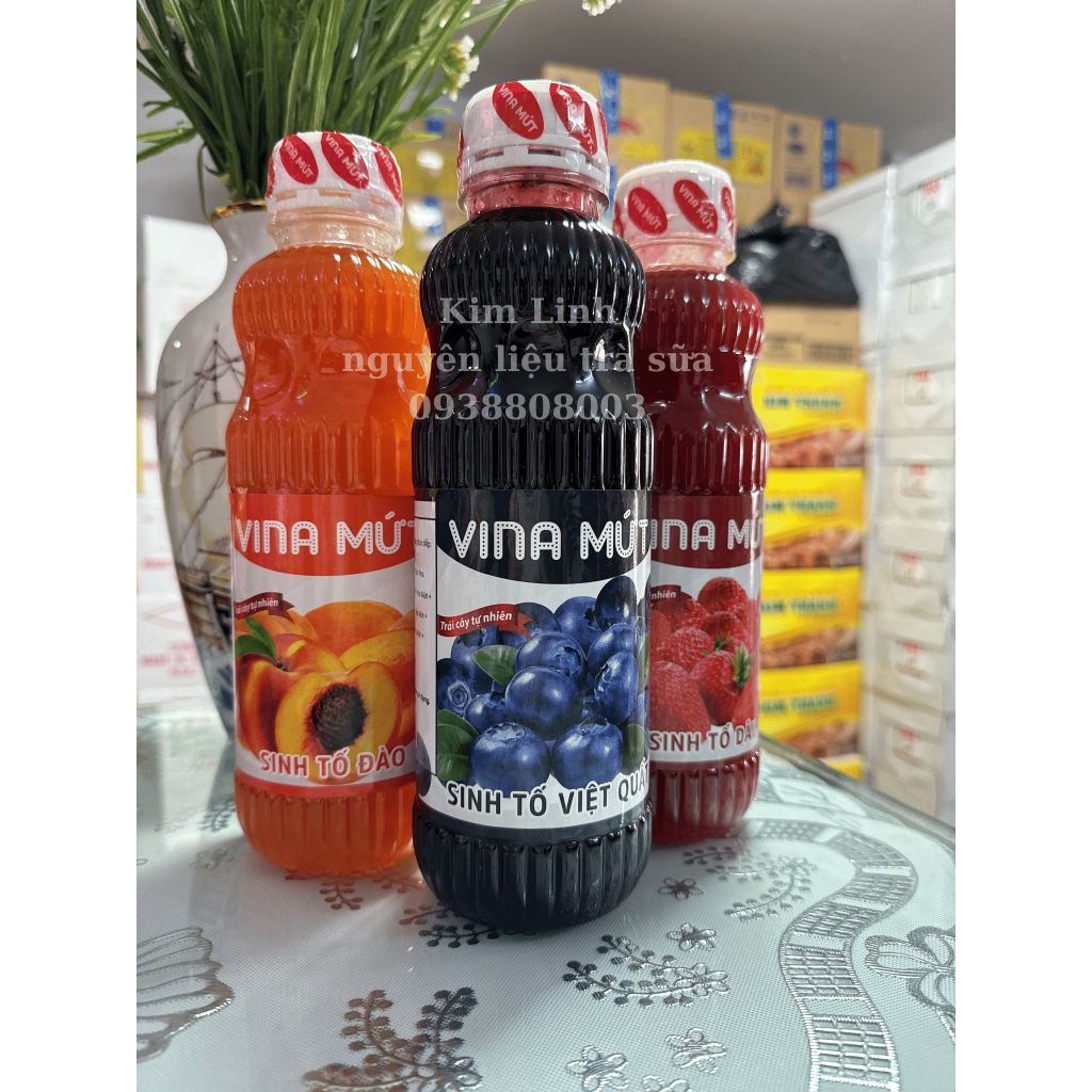 Vina Mứt - Mứt Sinh Tố Trái Cây Vina Chai 1 Lít | Shopee Việt Nam