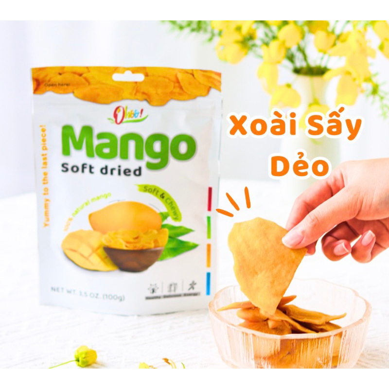 Xoài Sấy Dẻo Nguyên Miếng OHOO FOODS 100g | Shopee Việt Nam