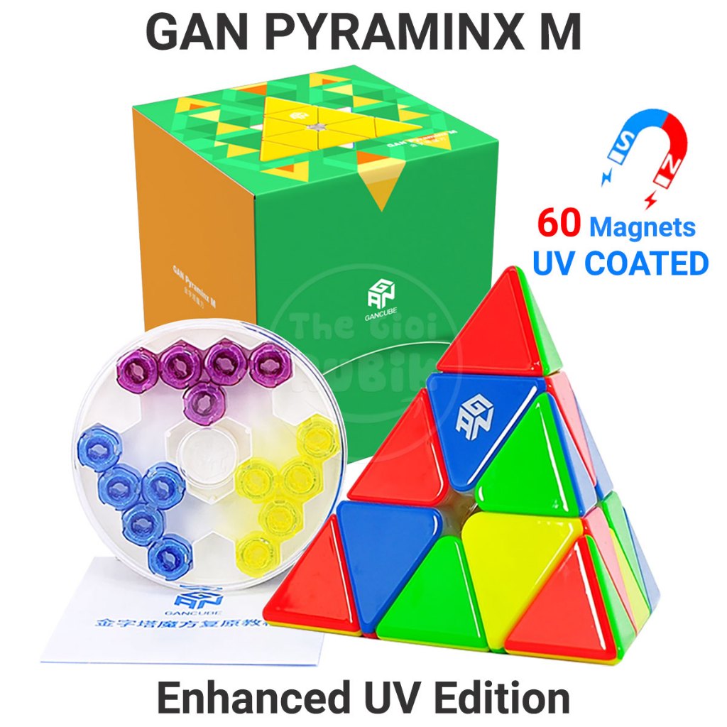 Gan Pyraminx M 3x3 có nam châm Standard, Explorer, Enhanced, UV chính ...