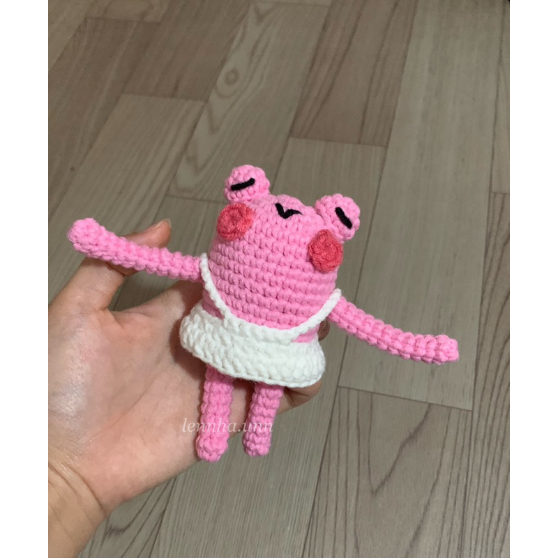 Ếch Hồng Len Handmade - Móc Khoá | Shopee Việt Nam