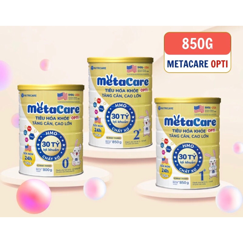 Sữa bột Metacare OPTI số 0+, 1+, 2+ 800g - Phát triển toàn diện cho trẻ | Shopee Việt Nam