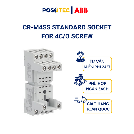 1SVR405651R3000 - Đế Relay trung gian CR-M4SS Standard socket for 4C/O ...
