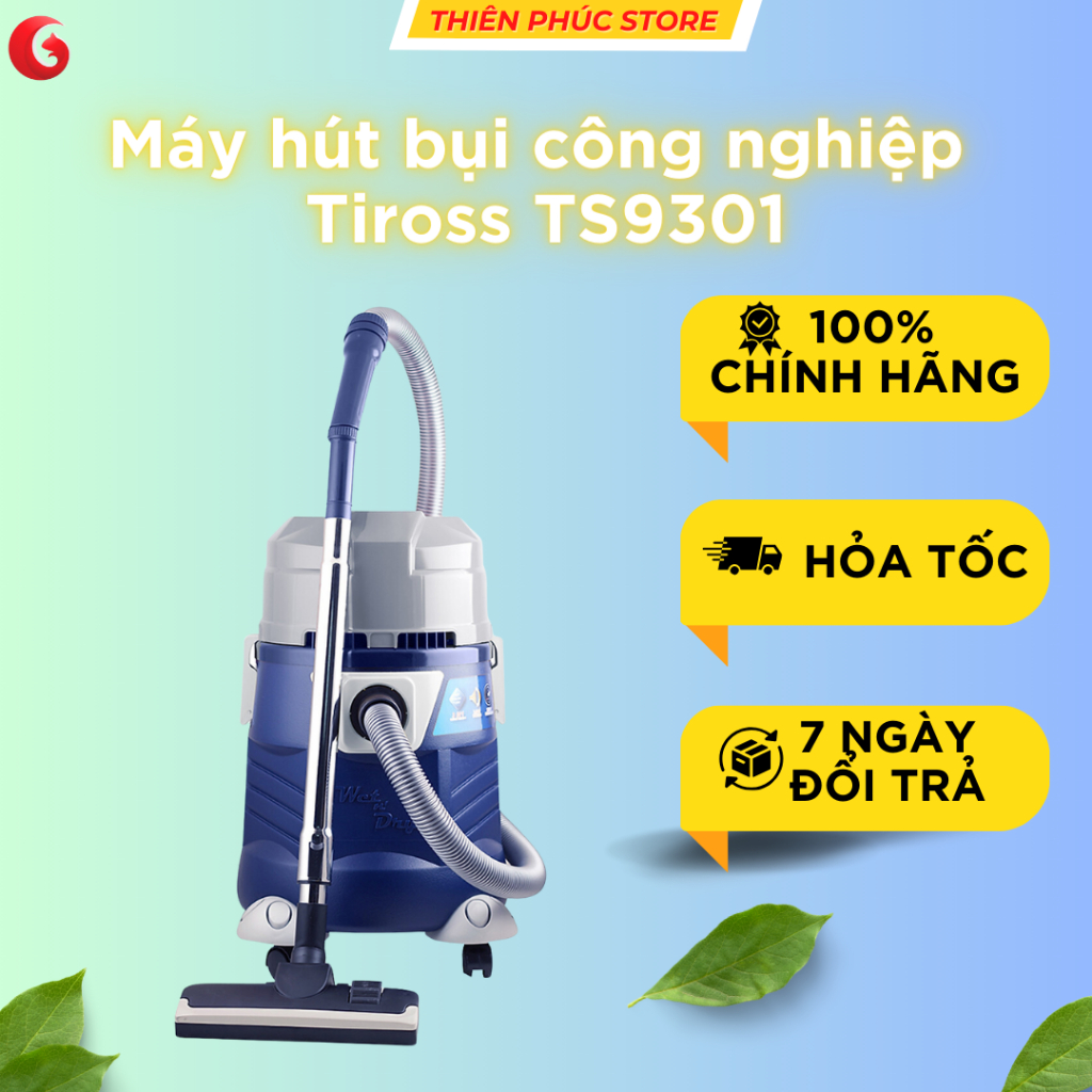 Máy hút bụi công nghiệp Tiross TS9301 32 lít, bảo hành 12 tháng chính ...