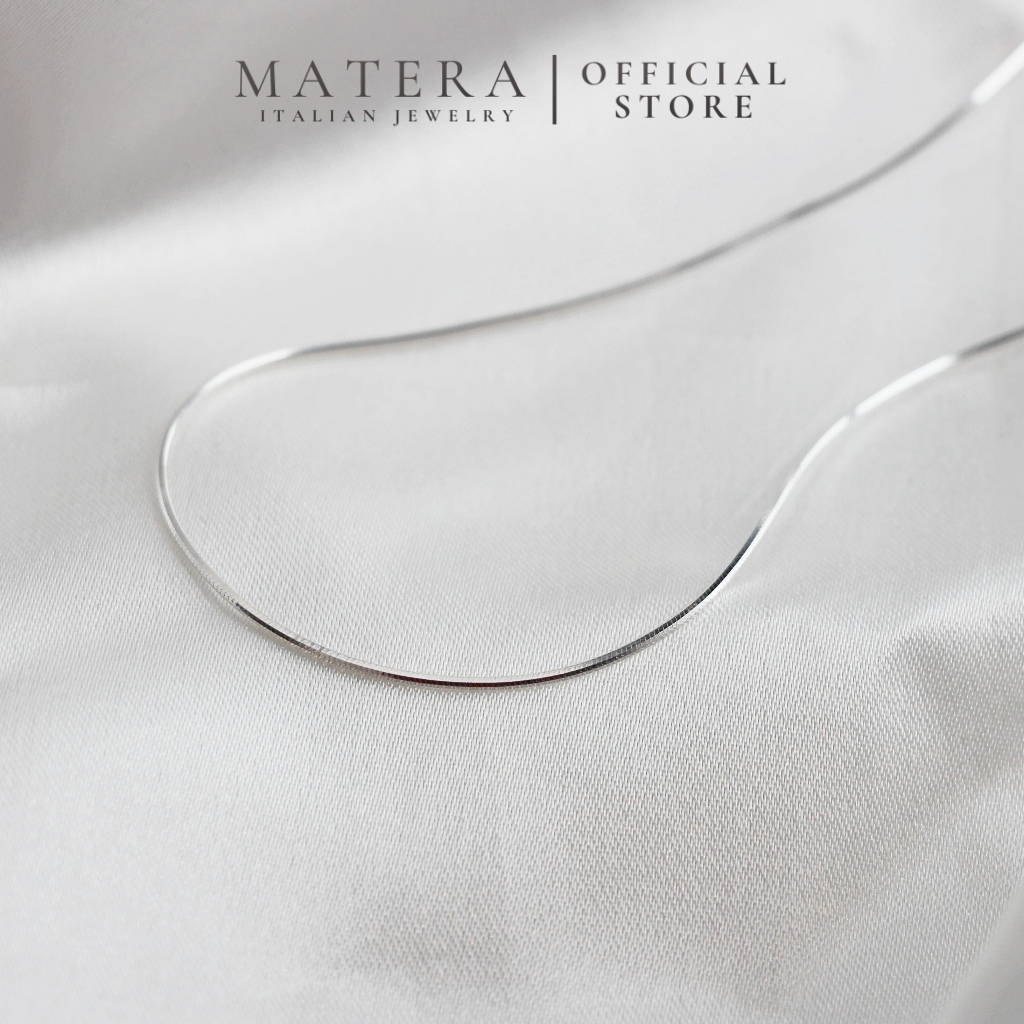 Dây chuyền bạc nữ 𝐆𝐫𝐚𝐜𝐢𝐞 𝐁𝐚𝐬𝐢𝐜 MATERA S925 sợi lụa trơn mảnh 1mm tối giản sang trọng MDC27 ...