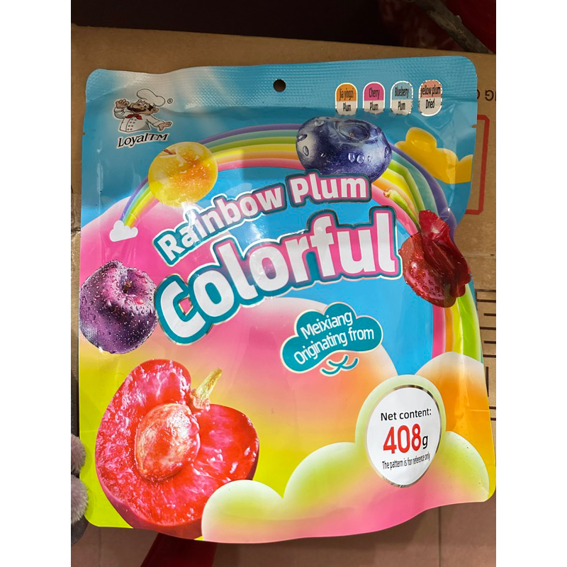 ( Date mới ) Ô MAI MIX VỊ RAINBOW PLUM COLORFUL NHIỀU HOA QUẢ SẤY ( gói ...