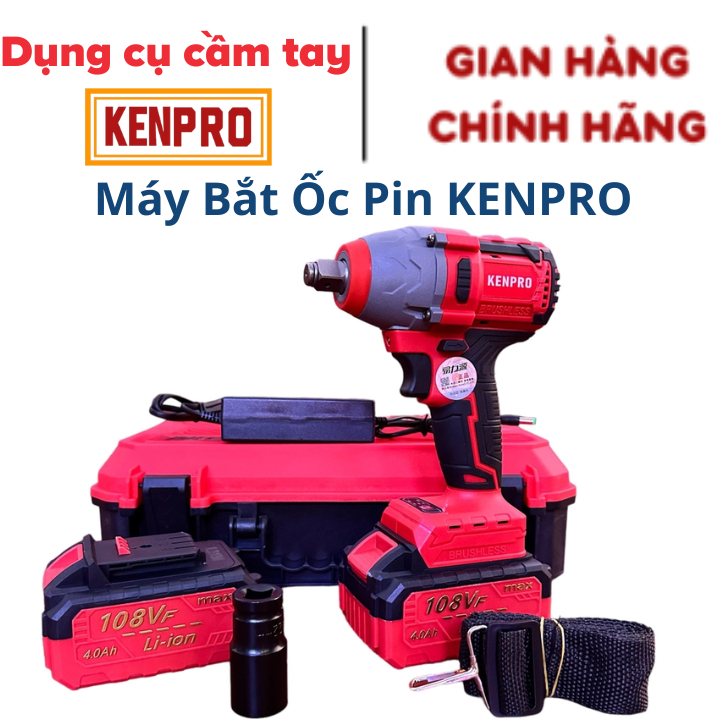 Máy Bắt Ốc, Siết Mở Bulong Pin KENPRO - Động Cơ Từ Không Chổi Than - Bảo Hành 12 Tháng | Shopee ...
