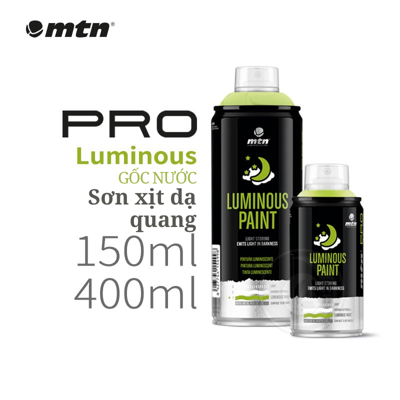 Sơn xịt dạ quang gốc nước MTN Pro (150ml/400ml) | Shopee Việt Nam