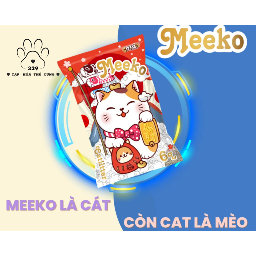 [HỎA TỐC QUẬN 3] CÁT MEEKO 6L CÁT VỆ SINH MÈO | Shopee Việt Nam