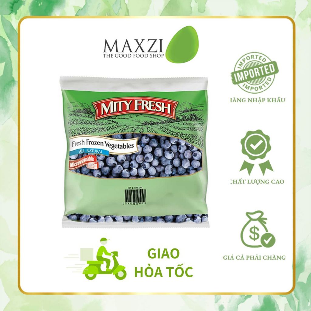 Việt quất đông lạnh Mity Fresh 1kg ăn liền, làm smoothie, sinh tố ...