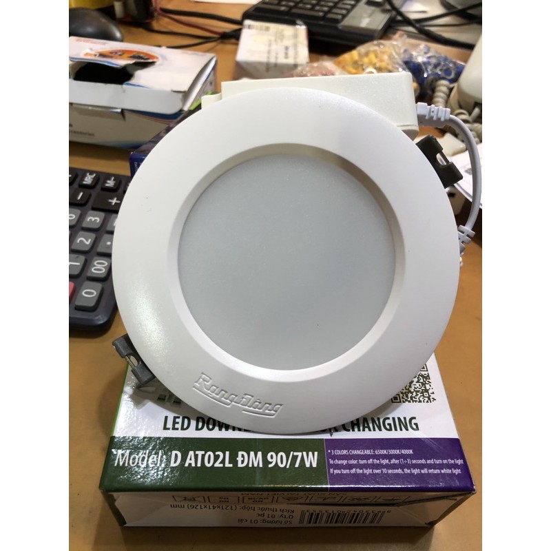 Đèn LED âm trần Downlight Rạng Đông D90/8W đổi màu | Shopee Việt Nam