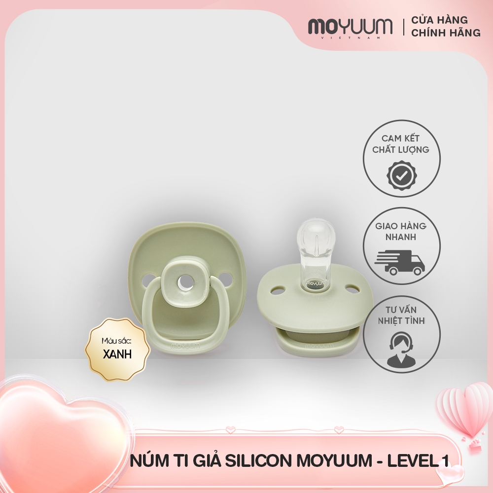 Ti giả silicon Moyuum - 0 - 6m - Level 1 - Màu xanh mint | Shopee Việt Nam