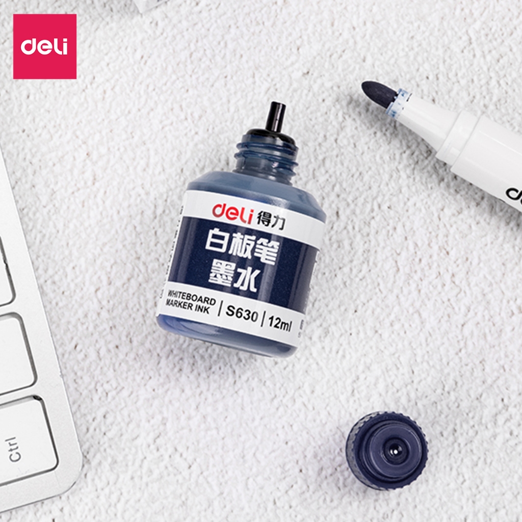 Mực Bút Lông Dầu Chính Hãng Deli - 3 Màu Mực - Dung Tích Lớn - Tiết ...