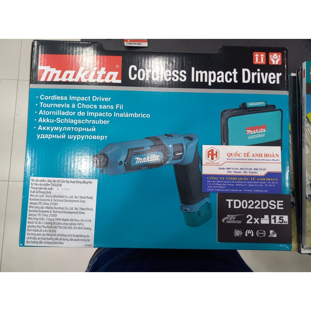 Máy vặn vít gập dùng pin 7.2V Makita TD022DSE | Shopee Việt Nam