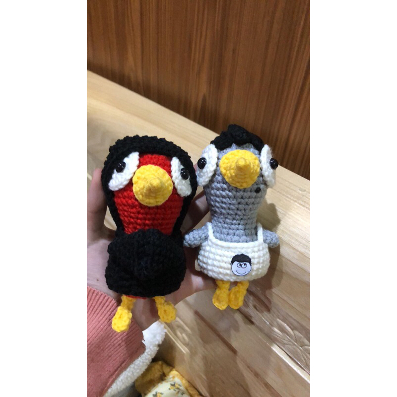 Móc khoá goose goose duck vịt của độ mixi bằng len | Shopee Việt Nam