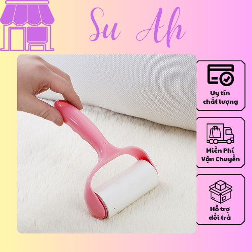 Cây lăn bụi quần áo, chăn màn, lông chó mèo - sử dụng lõi giấy dạng con lăn bụi, dùng để lăn ...