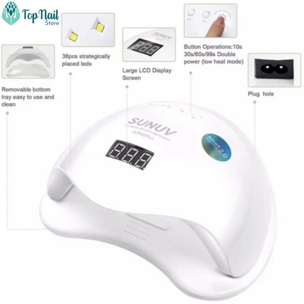 Máy hơ gel SUN 5 plus Tem xanh hàng [CHÍNH HÃNG] bảo hành 3 tháng ...