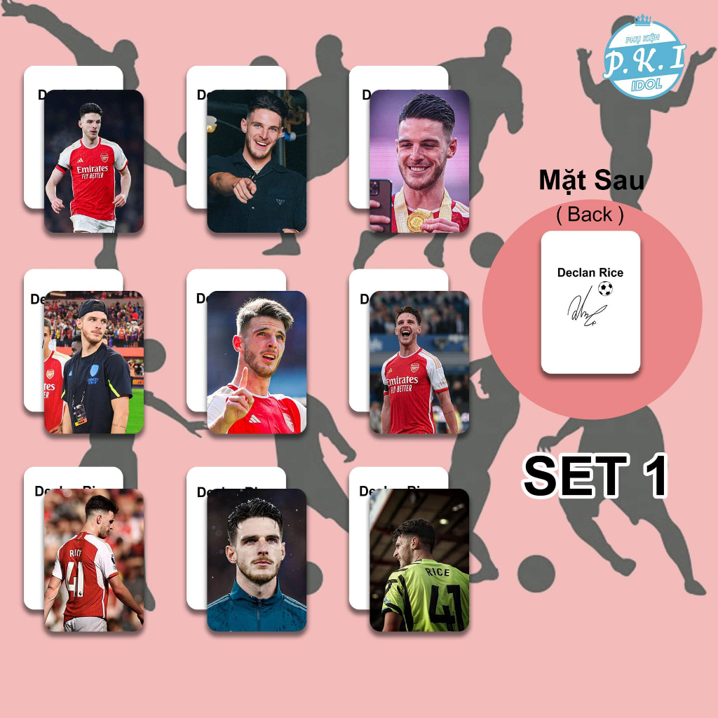 Bộ Thẻ Cầu Thủ Declan Rice / Card Bo Góc Thể Thao Sưu Tầm | Shopee Việt Nam