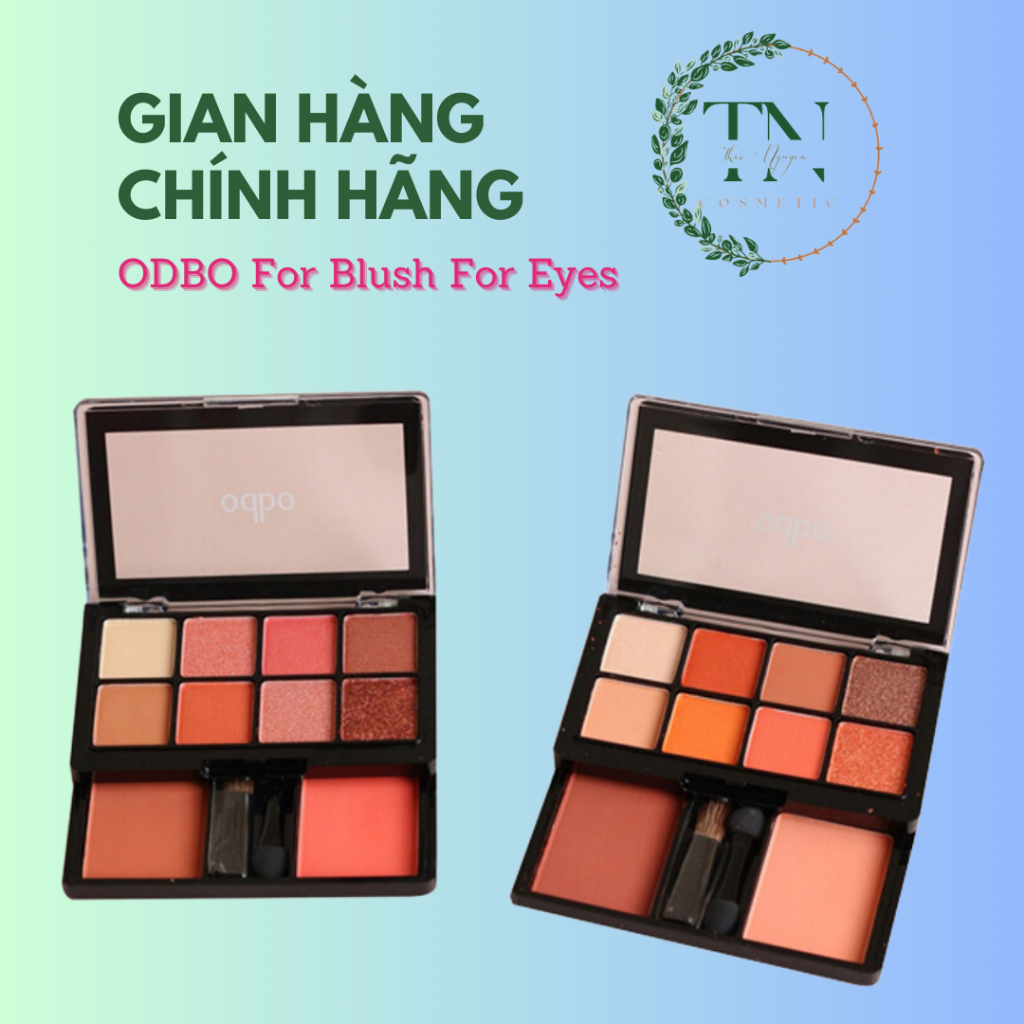 BẢNG PHẤN MẮT VÀ MÁ HỒNG 8 Ô ODBO FOR BLUSH FOR EYES THÁI LAN CHÍNH HÃNG [20G] | Shopee Việt Nam