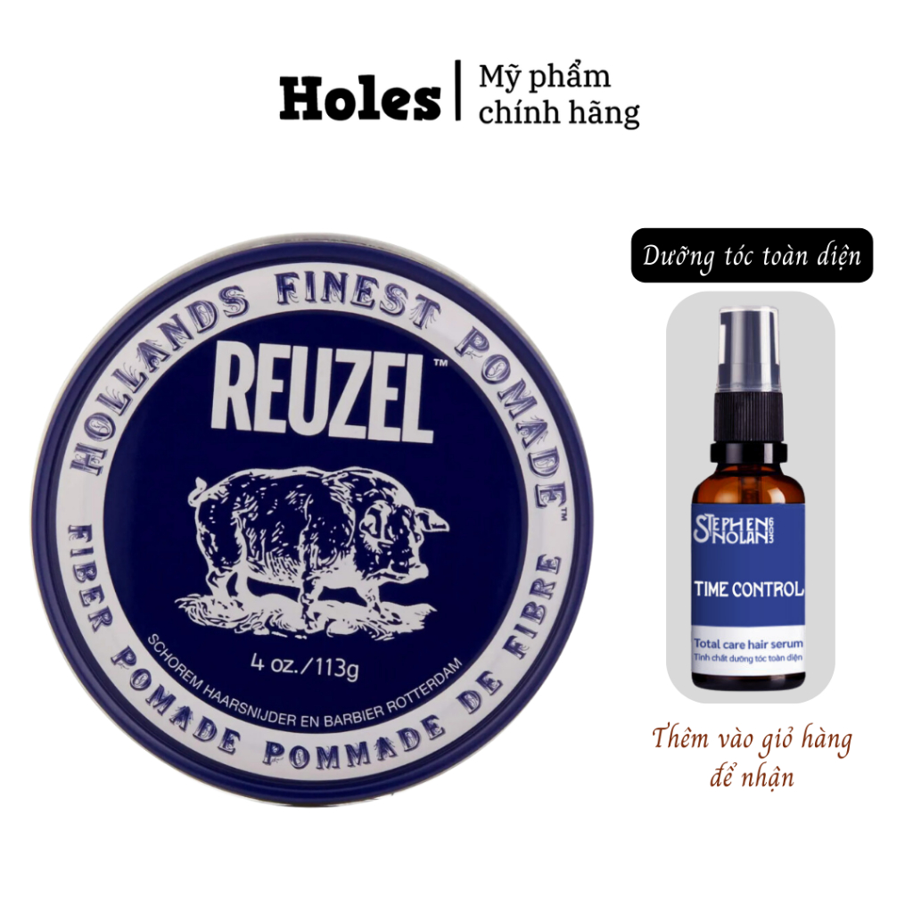Sáp vuốt tóc Reuzel Fiber Pomade - 113gr | Shopee Việt Nam