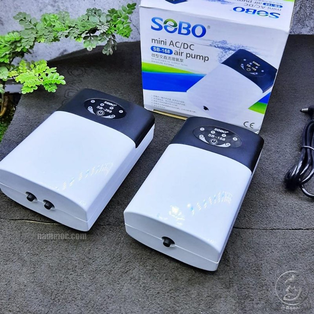 Máy sủi khí tích điện mini SOBO dùng cho hồ cá. (SB-168/268) | Shopee ...