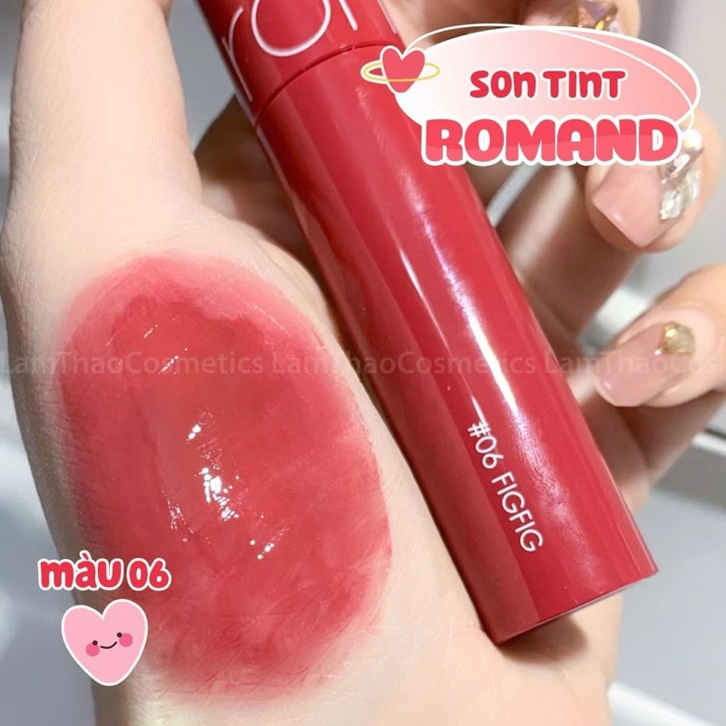 [CHÍNH HÃNG 100%] SON ROMAND JUICY LASTING TINT #06 FIG FIG | Shopee ...