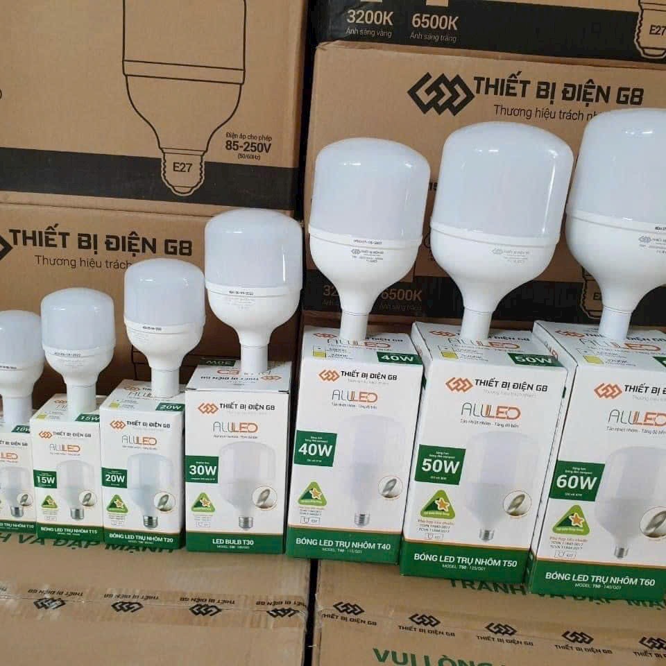 Bóng đèn led G8 50W 40W 30W 20W 15W 10W 5W chính hãng tản nhiệt nhôm, CIR>85% siêu sáng tiết ...