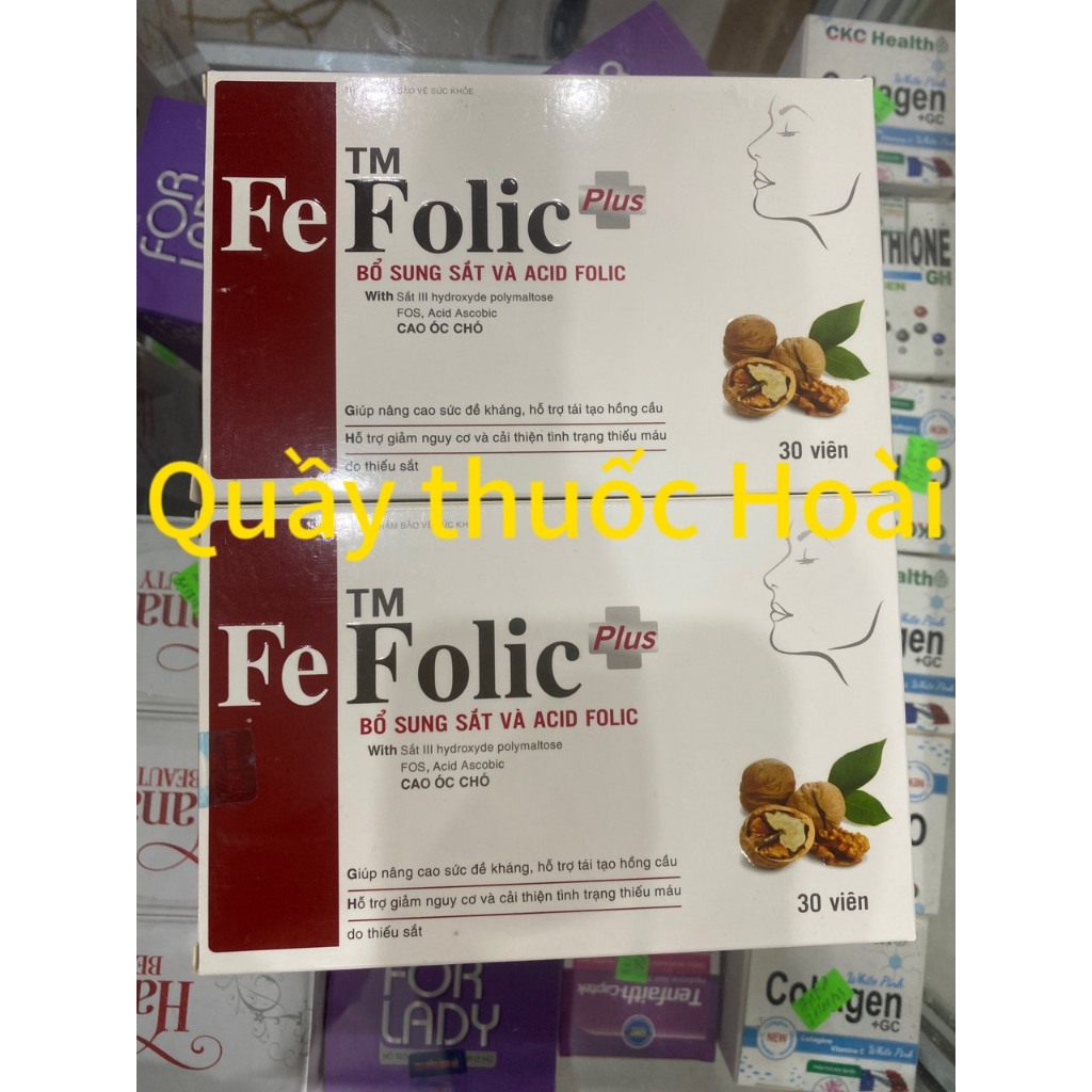 Viên uống FeFolic plus TM bổ sung sắt và acid folic | Shopee Việt Nam
