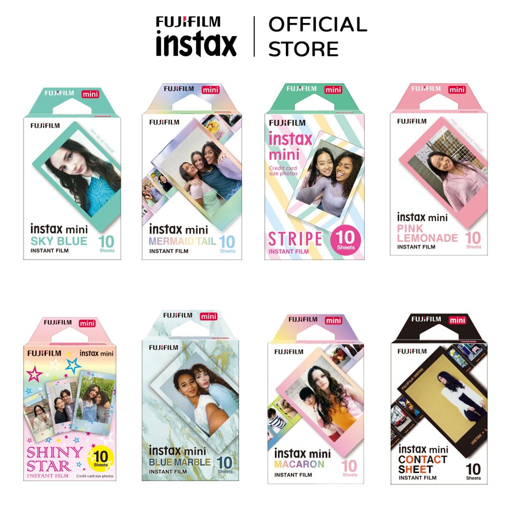 Phim Chụp Ảnh Lấy Liền Instax Mini - Viền Màu Dùng Cho Máy Ảnh Instax ...