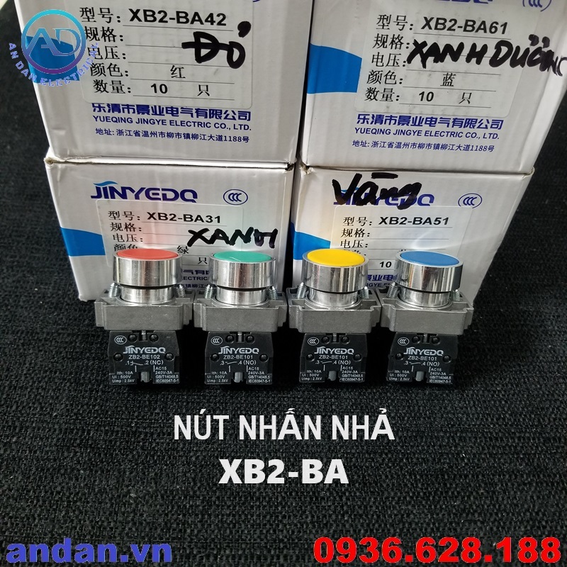 Nút nhấn nhả XB2-BA, Công Tắc Tạm Thời Dạng Nút Bấm XB2-BA, XB2-BA61(NO ...