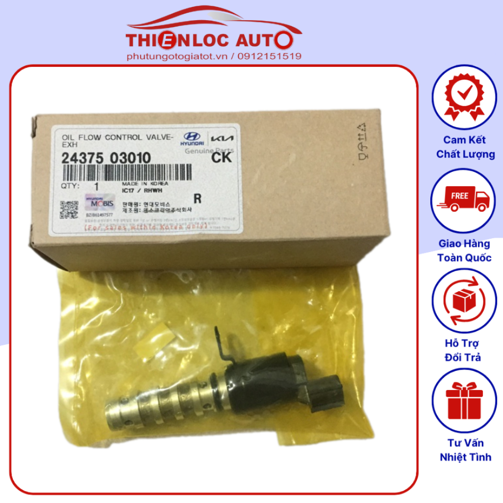 Van Điều Khiển Nhớt Trục Cam, VVT-I Hyundai I10, Kia Morning(2435503010 ...