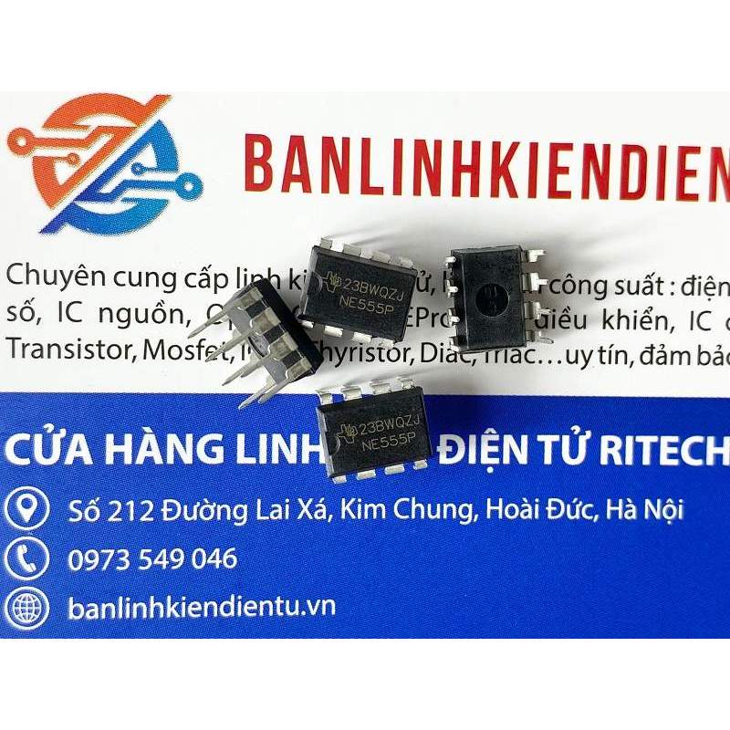 [Combo 10 chiếc] NE555, NE555P IC Tạo Xung Dao Động DIP-8 | Shopee Việt Nam