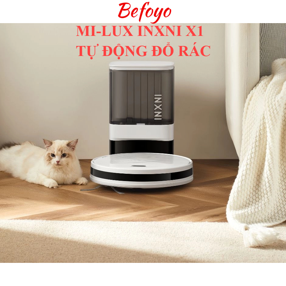Robot hút bụi lau nhà Mi-lux inxni X1 - Milux Robot tự động đổ rác - Ecovacs - Dreame | Shopee ...