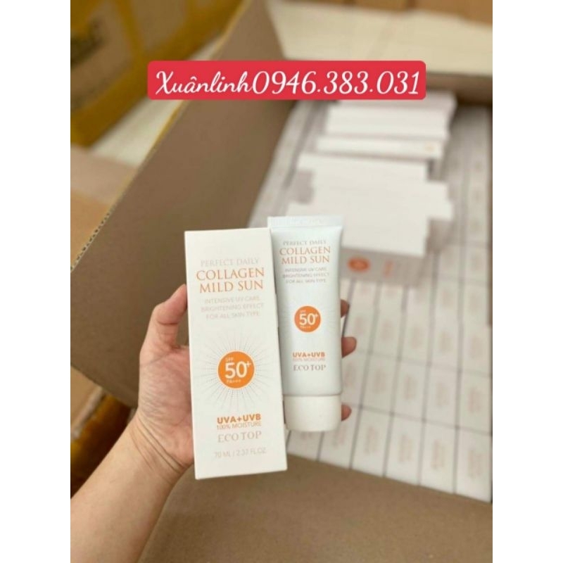 [ảnh thật] Kem chống nắng Colagen mild sun sps 50+ | Shopee Việt Nam