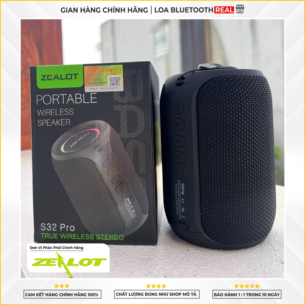 Loa Bluetooth Zealot S32 Pro Phiên Bản Mới Supper Bass Công Suất 15W ...