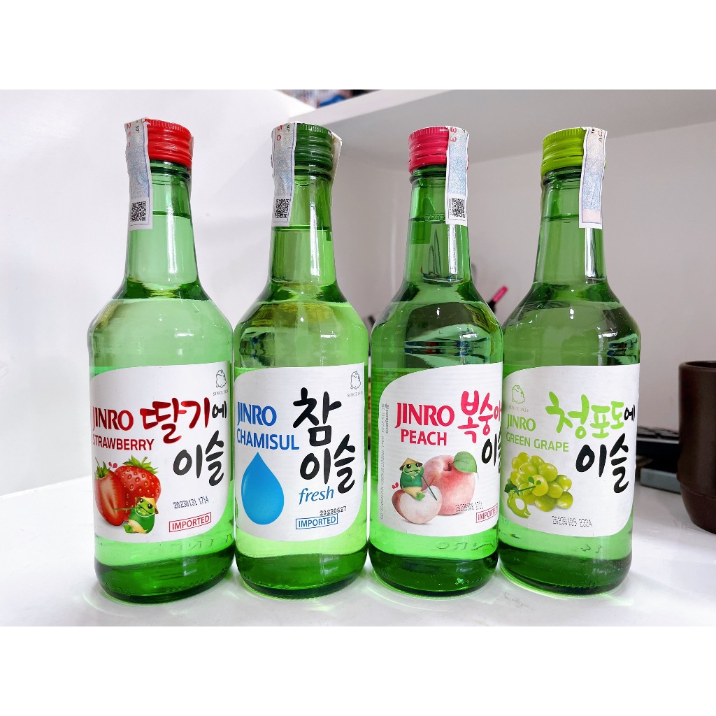 [CHÍNH HÃNG] - [HỎA TỐC] Soju Hàn Quốc JINRO 360ml - Nho, Dâu, Bưởi ...