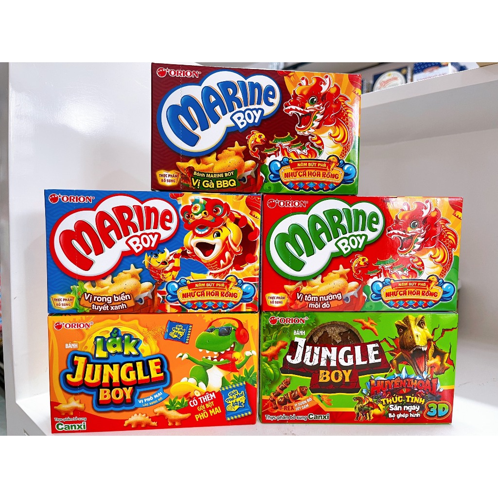 Snack Bánh cá Marine Boy - Bánh khủng long Jungle Boy Orion | Shopee ...