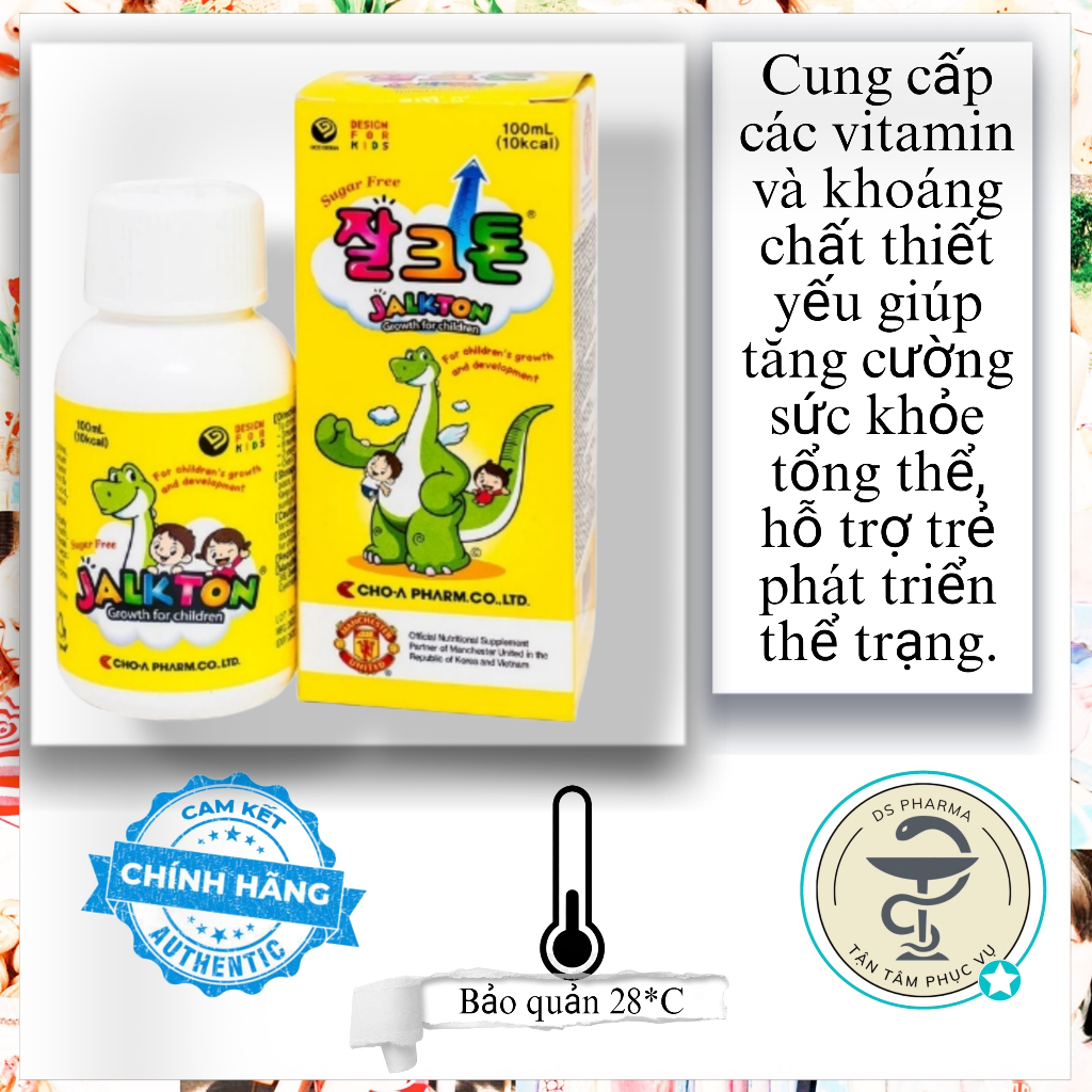 Siro Jalkton Growth For Children Cho-A cung cấp vitamin, khoáng chất ...