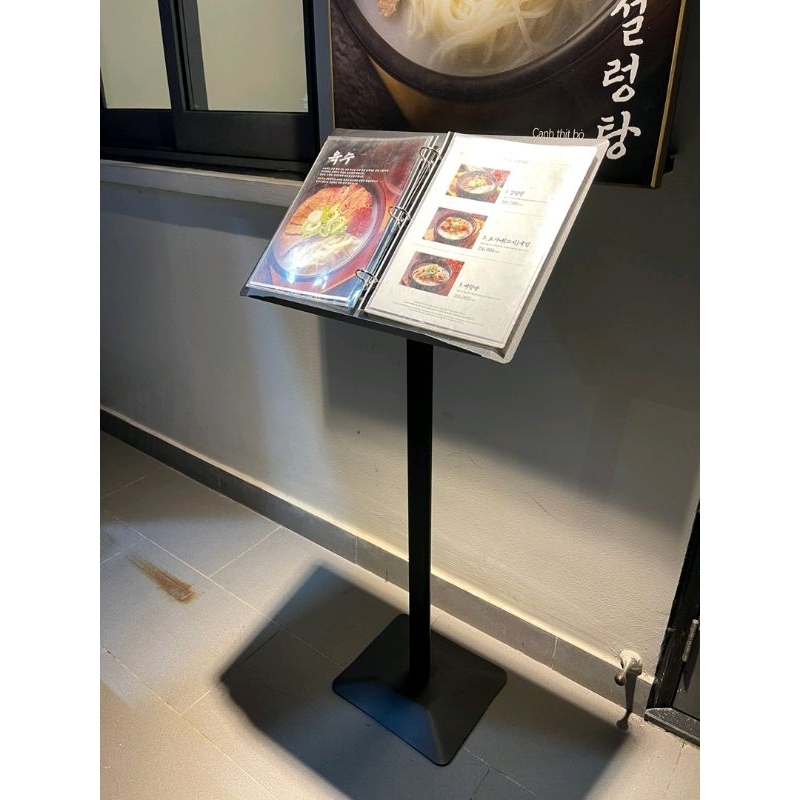 Standee menu A4 sang trọng, sử dụng để giới thiệu sản phẩm, dịch vụ ...