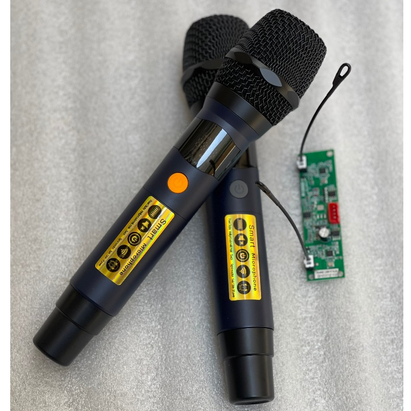 Micro Không Dây (02 mic + bo thu sóng) - MICRO LOA KÉO UHF CAO CẤP CÓ ...