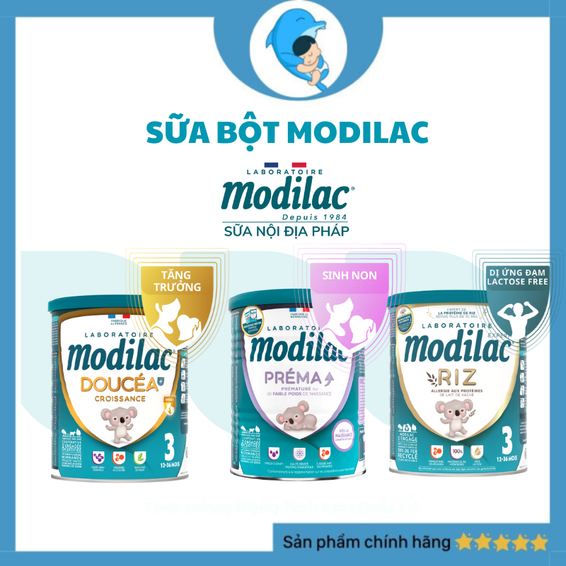 Sữa công thức Modilac 1,2,3 lon 800g cho bé từ 0 đến 36 tháng, 3 dòng ...
