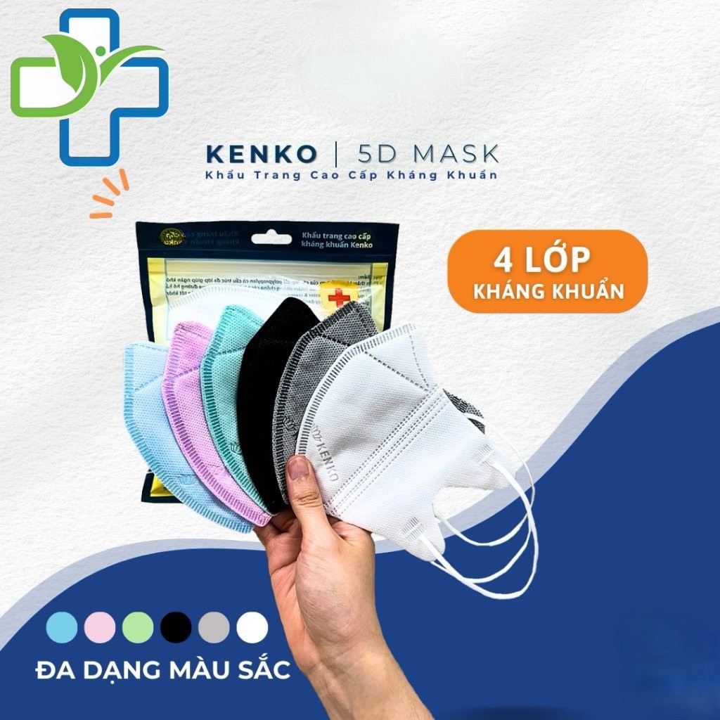 [ Free Ship ] Thùng 100c Khẩu trang 5D KENKO kháng khuẩn, khẩu trang 5D ...